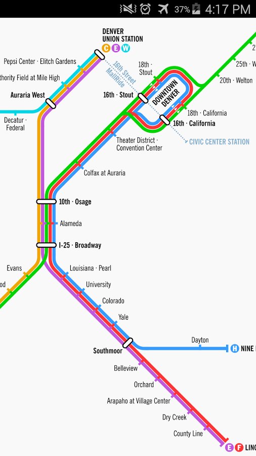 Light Rail In Denver Map - Map