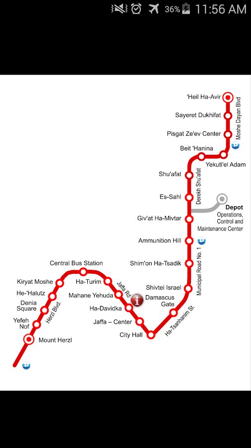 Jerusalem Tram Map APK für Android herunterladen