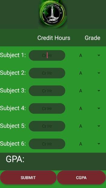 Descargar UOL CGPA Calculator APK Última Versión 1.0 para Android