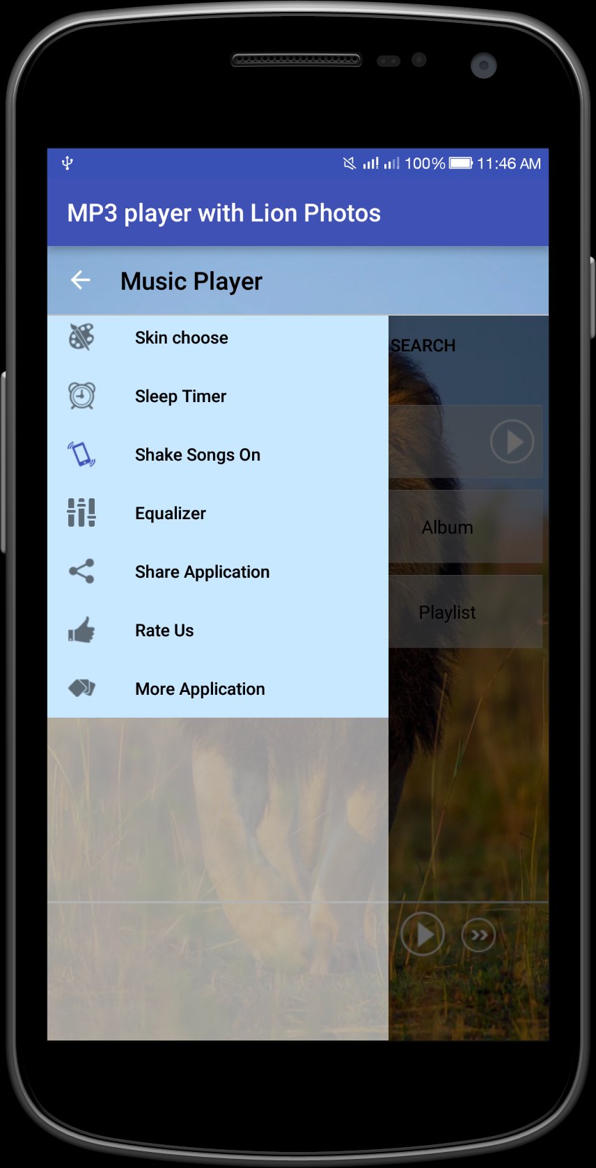 MP3 Downloader Lion Photo APK 2.0 pour Android Gratuit télécharger
