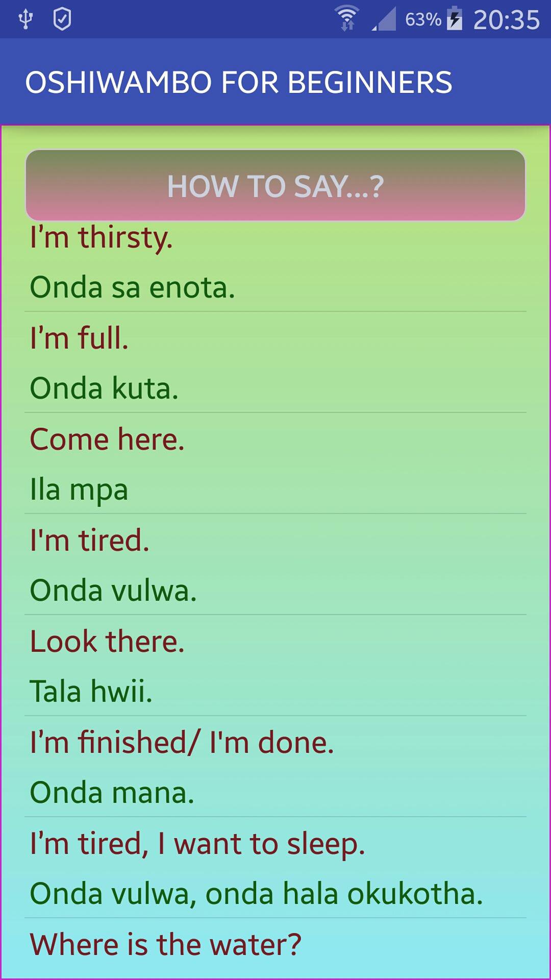 Oshiwambo for Beginners APK for Android Download