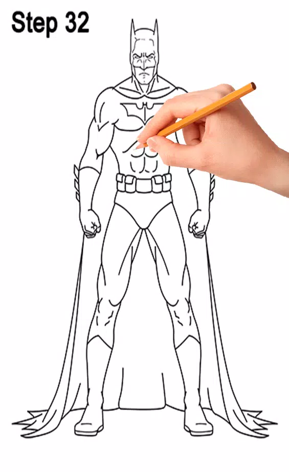 How To Draw Batman With Flames