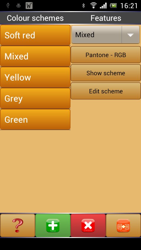 RGB Demo Color schemes APK للاندرويد تنزيل
