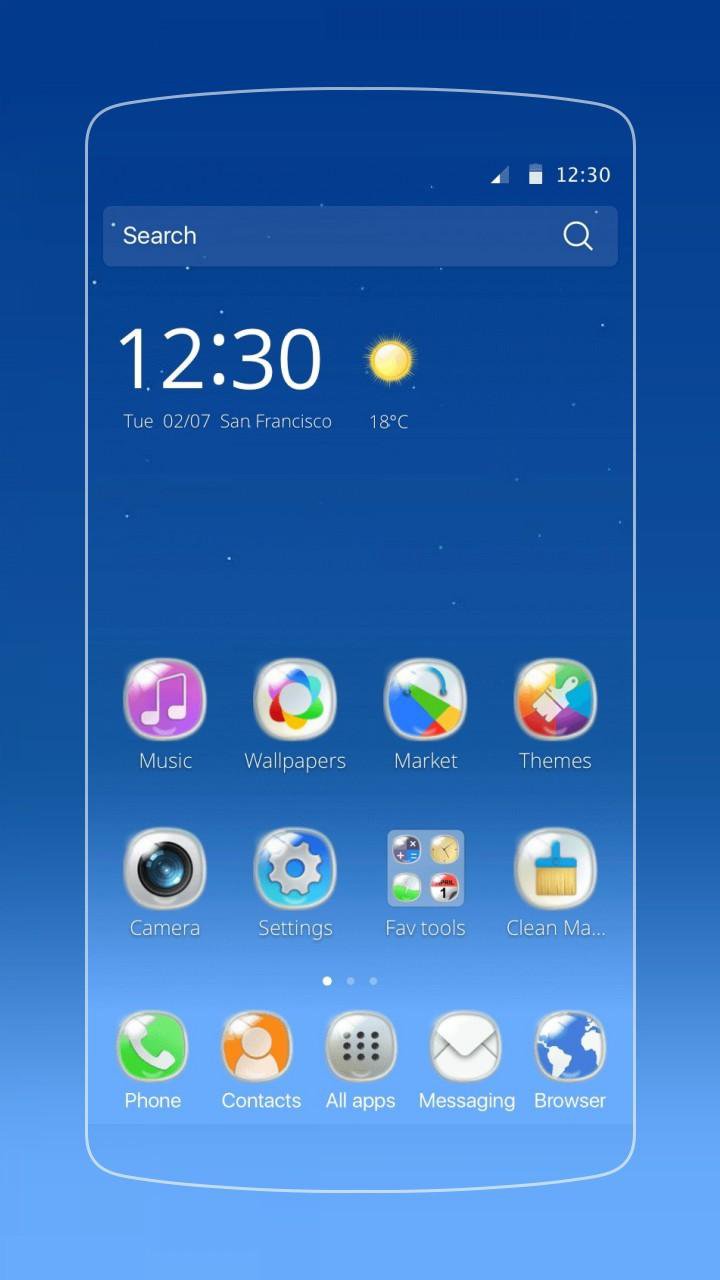 Simple Blue Theme APK for Android Download