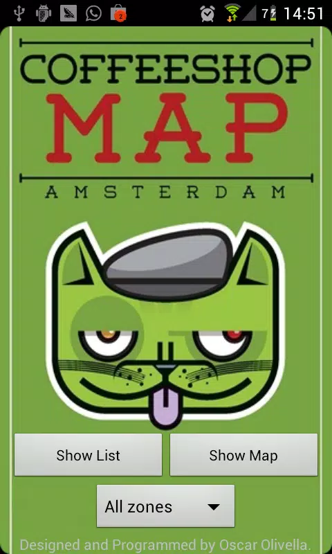 Amsterdam Coffee Shop Map
