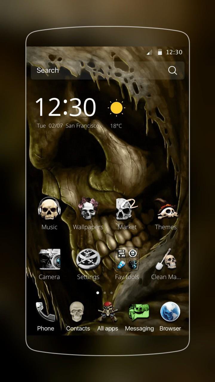 Скачать Stygian Skull Launcher APK для Android