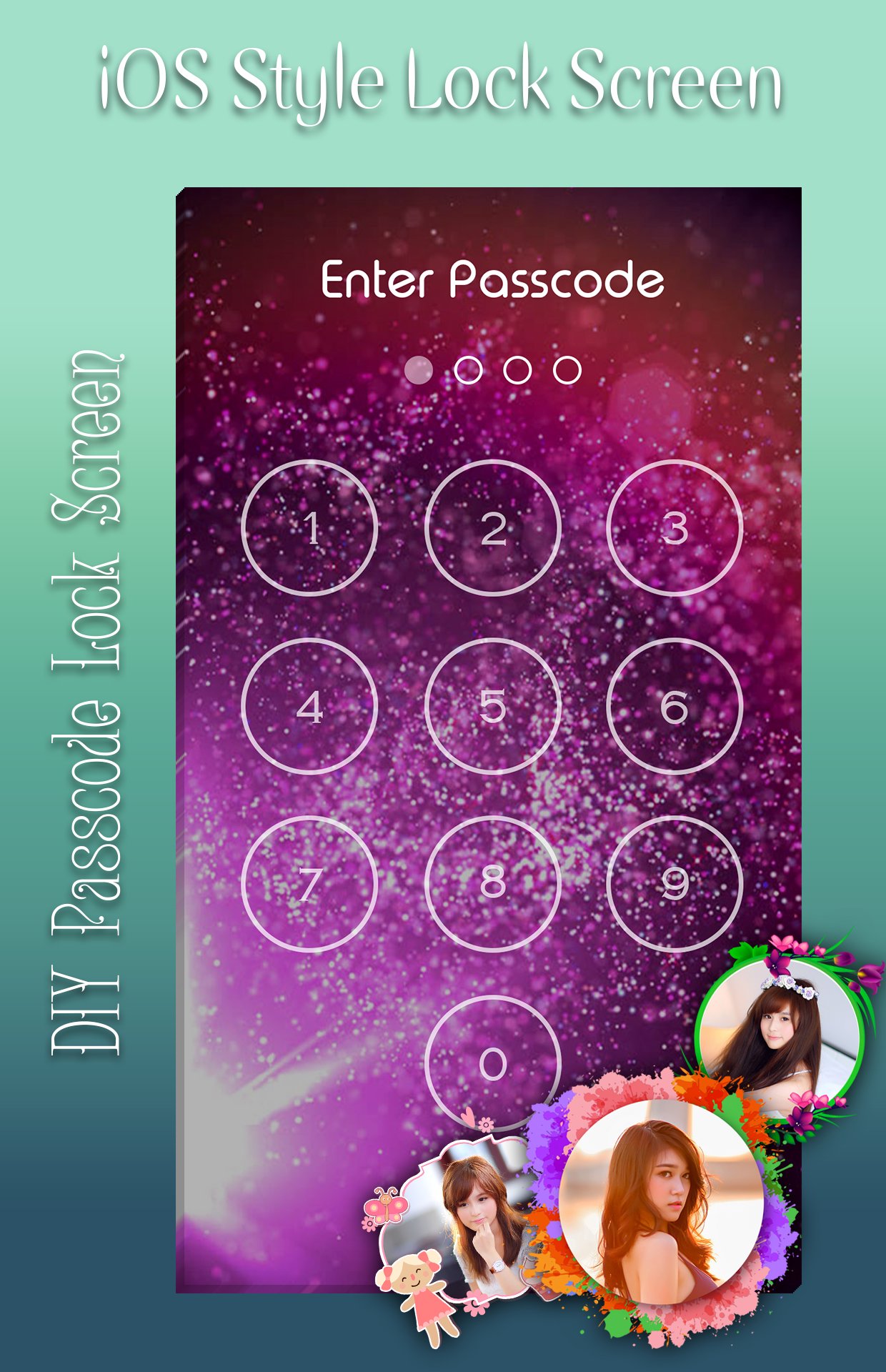 Muat turun Pink Glitter Lock Screen เวอร์ชันล่าสุด 1.11 Fail APK Android