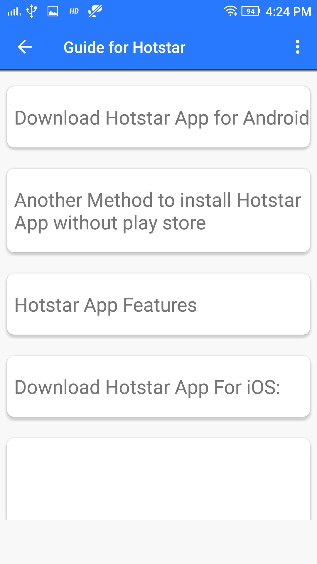 Guide For Hotstar APK for Android Download