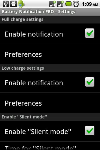 Android向けのBattery Notification PRO APKをダウンロードしましょう