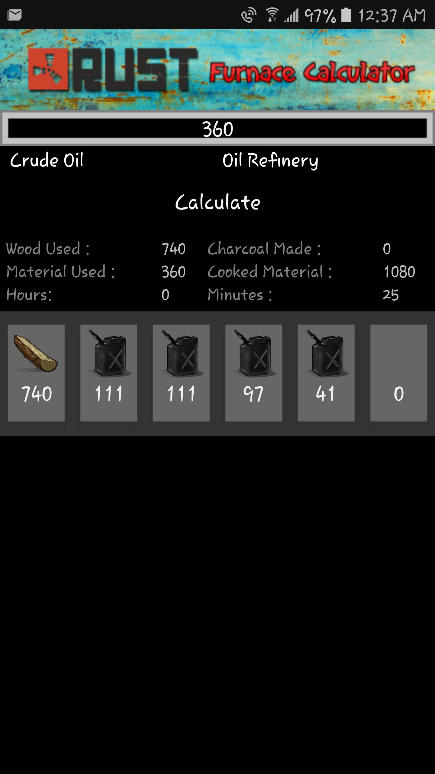 Rust Furnace Calculator APK for Android Download
