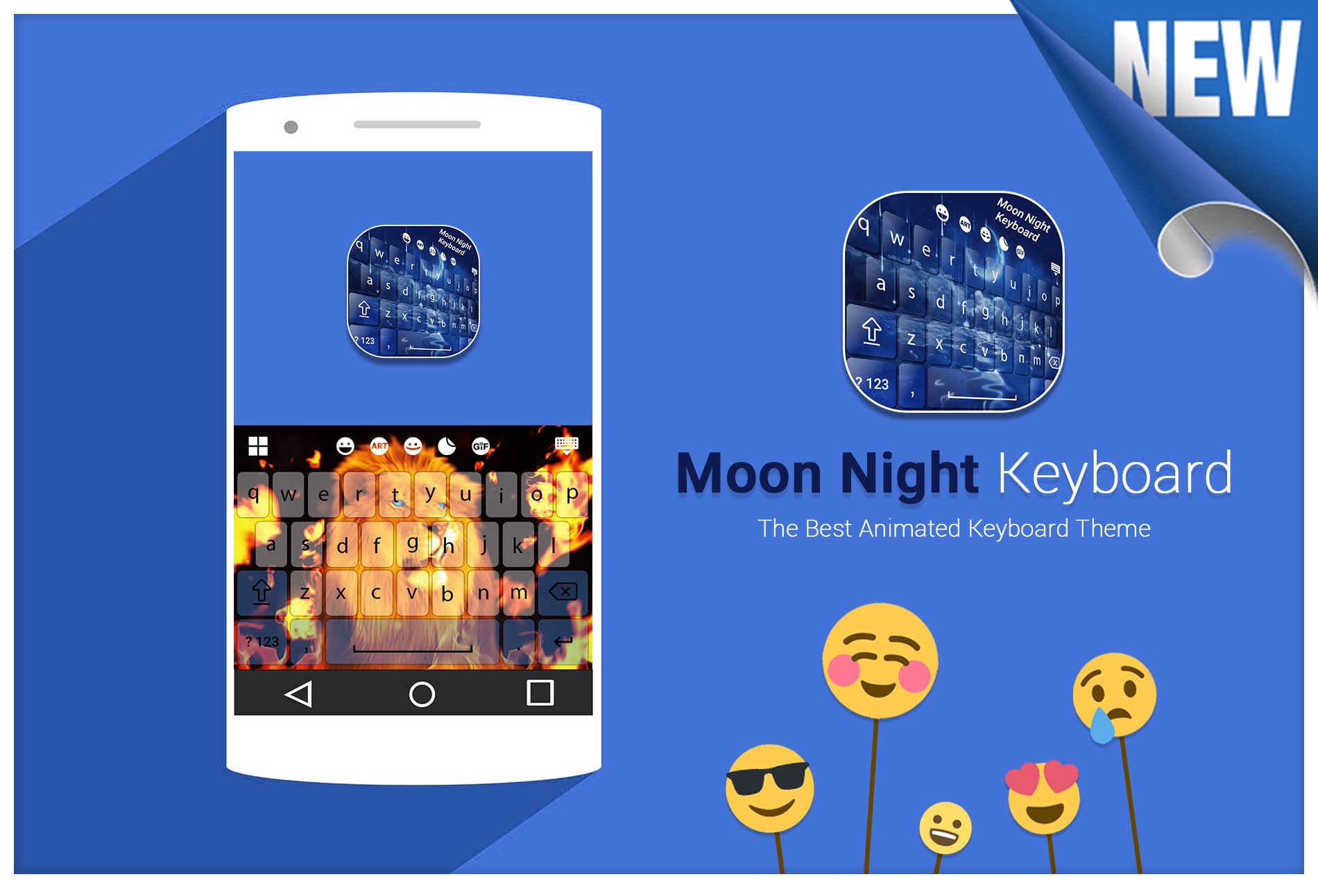 Moon Night Keyboard : Wavy Keyboard Themes APK for Android Download