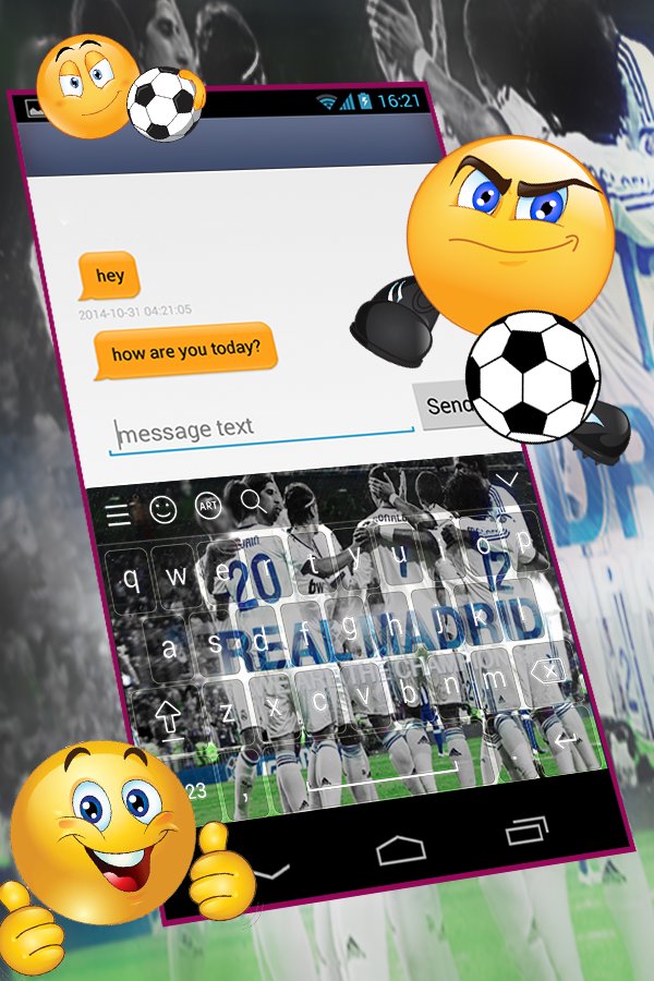 ดาวน์โหลด Keyboard themes for |REAL MADRID| APK สำหรับ Android