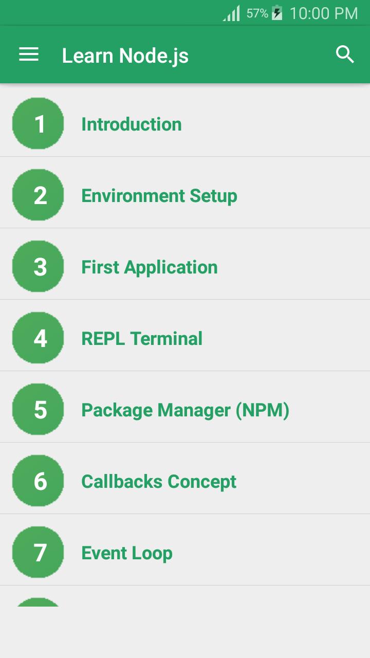 Learn Node.js APK for Android Download Learn Node.js APK for Android Download