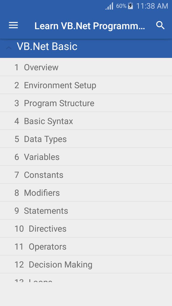 Learn VB.Net Programming APK for Android Download Learn VB.Net Programming APK for Android Download