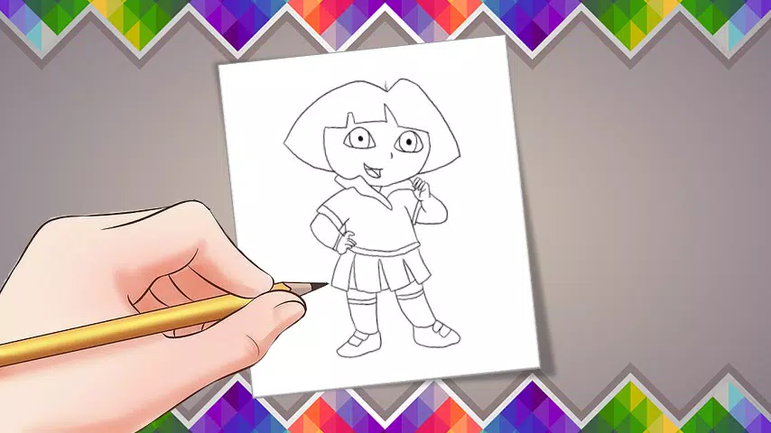 How To Draw Dora Cartoon
