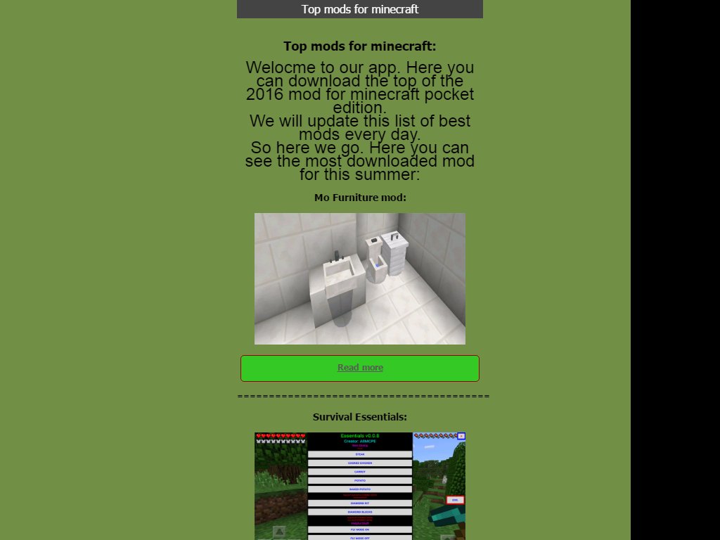 Top mods for minecraft APK für Android herunterladen