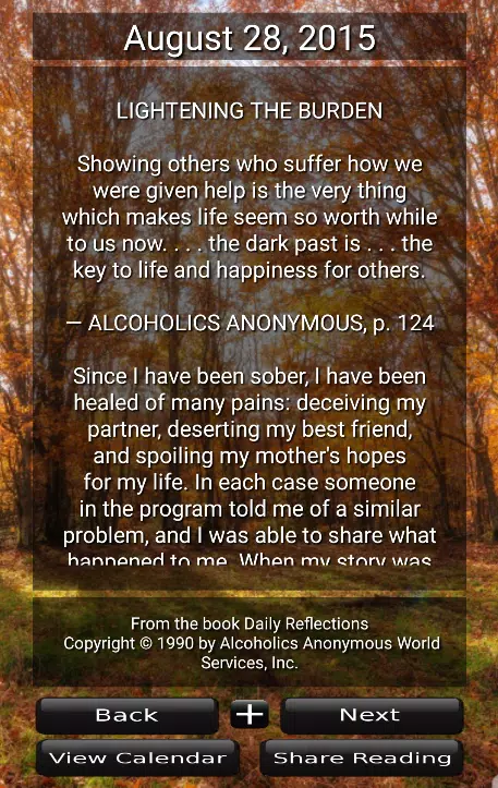 Aa Daily Reflections