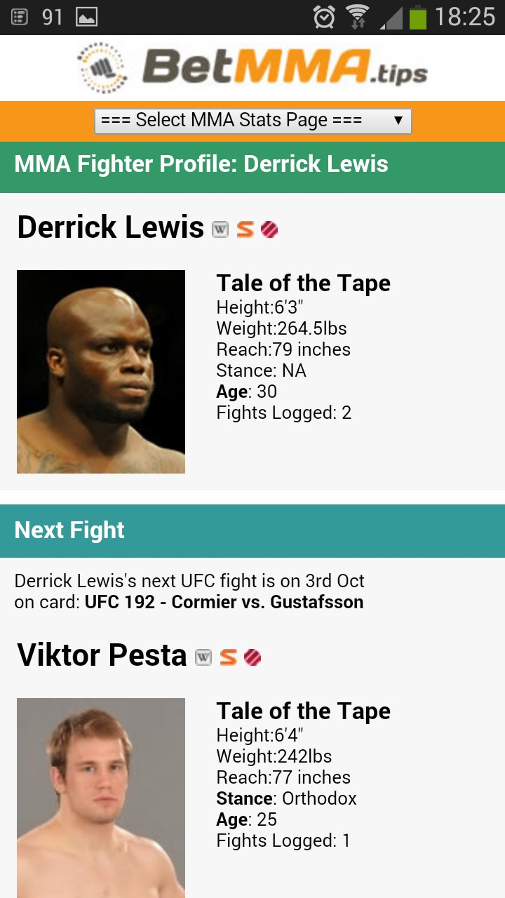 MMA Stats by BetMMA.tips APK for Android Download