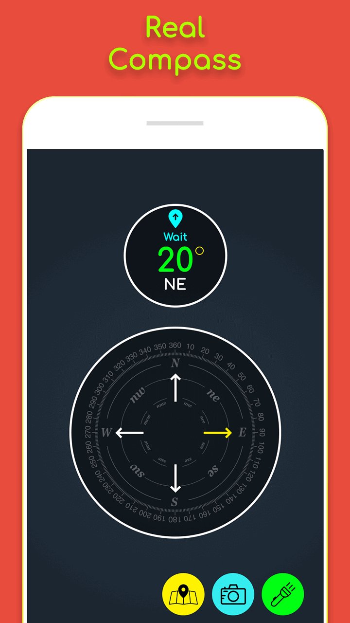 Real Compass For Android - GPS Compass Map APK for Android Download