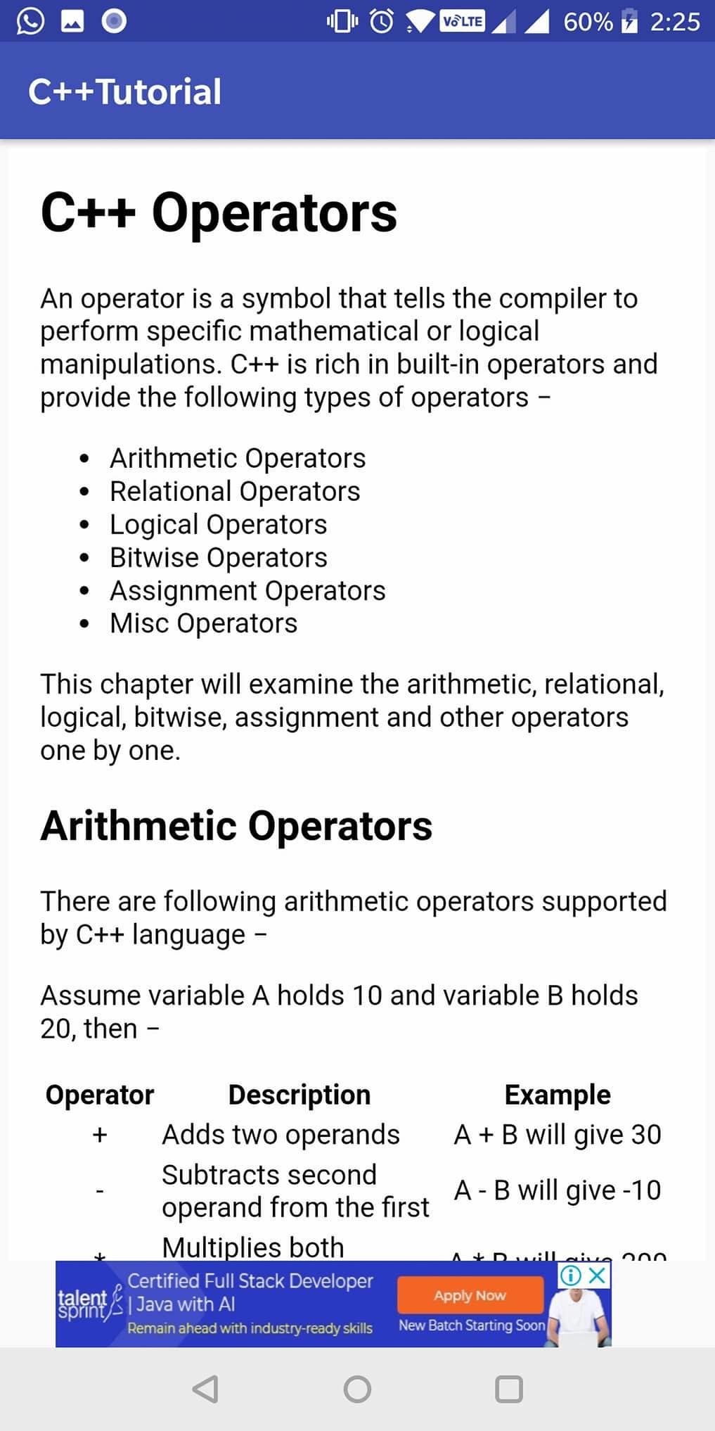 C++ Tutorial Apk Download For Android - Latest Version