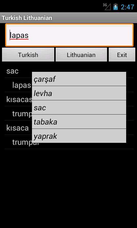 Turkish Lithuanian Dictionary APK for Android Download