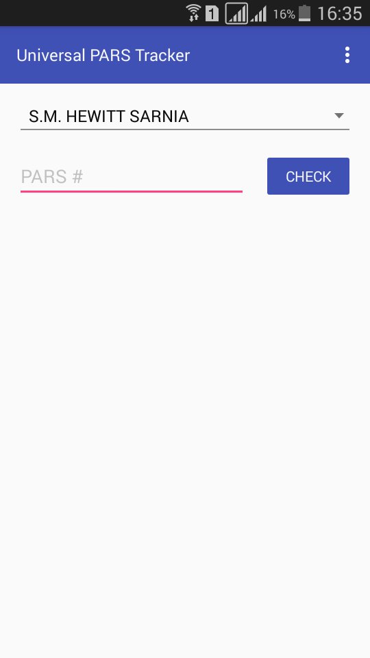 Descargar Universal PARS Tracker APK Última Versión 0.99 para Android