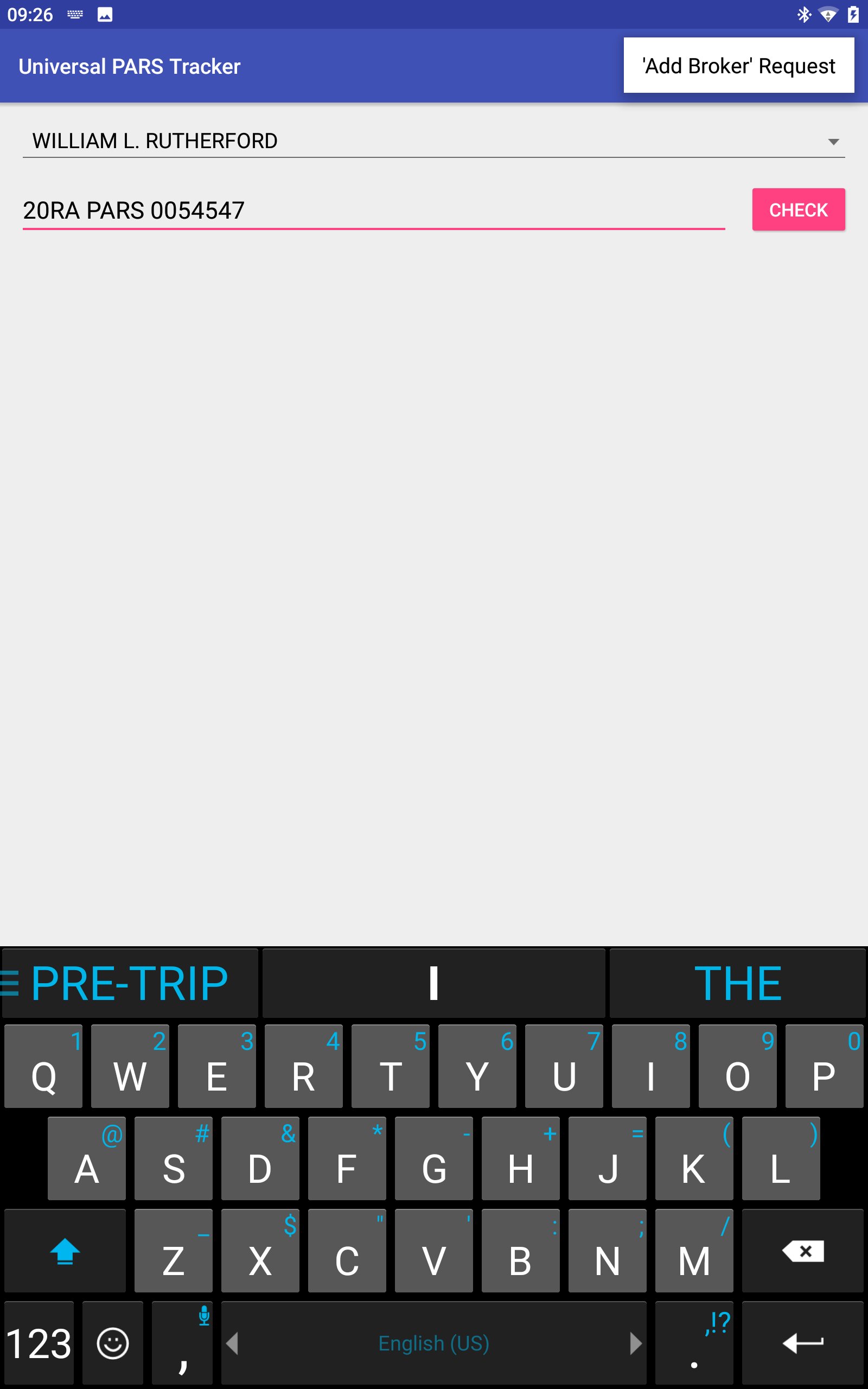 Descargar Universal PARS Tracker APK Última Versión 0.99 para Android
