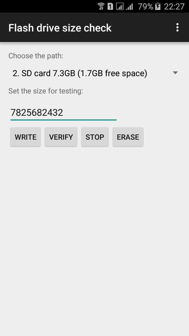 Flash drive size check APK Download for Android - Latest Version