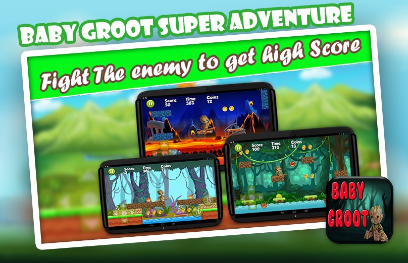 Baby Groot super Adventure APK für Android herunterladen