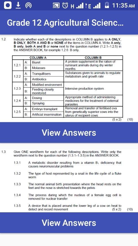 Grade 12 Agricultural Sciences APK for Android Download Grade 12 Agricultural Sciences APK for Android Download
