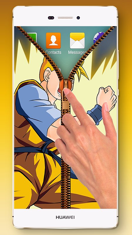 Red Gohan SSJ Zip Screen Lock APK for Android Download