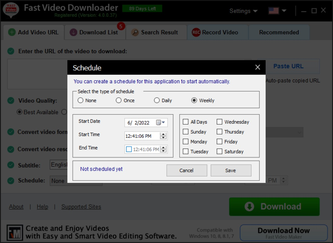 Fast Video Downloader for PC Windows 4.0.0.74 Download