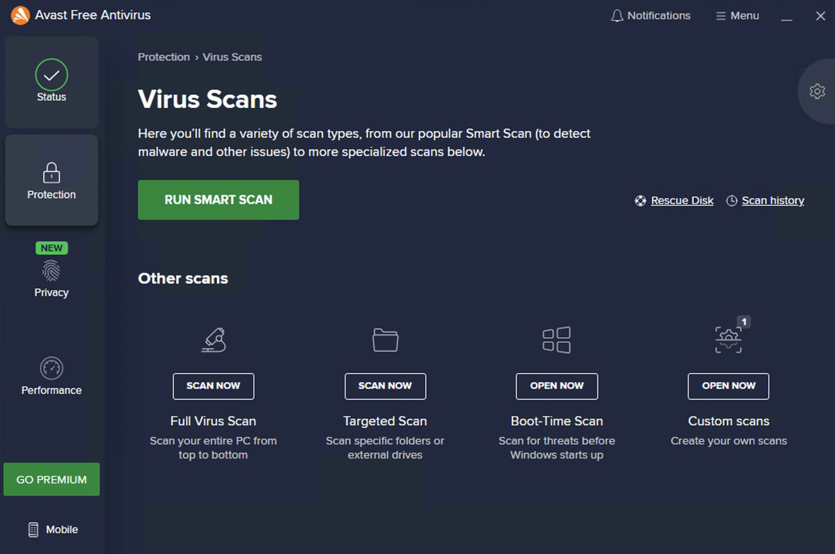 Download Avast Free Antivirus Latest 23.1 for Windows PC