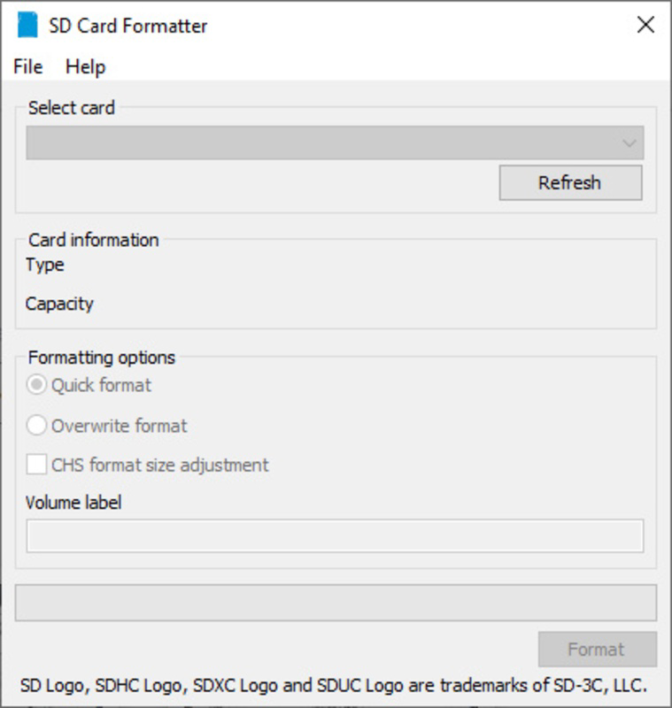 SD Memory Card Formatter for PC Windows 5.0.3 Download