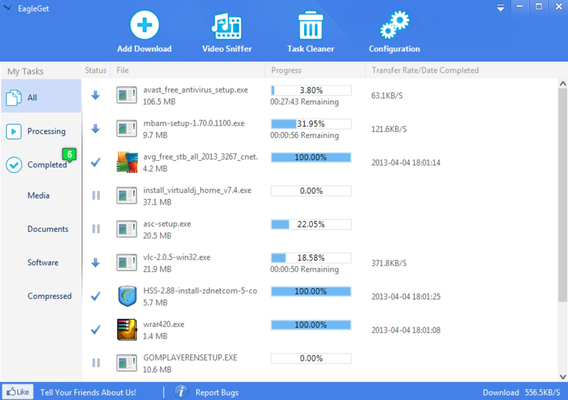 EagleGet for PC Windows 2.1.6.50 Download