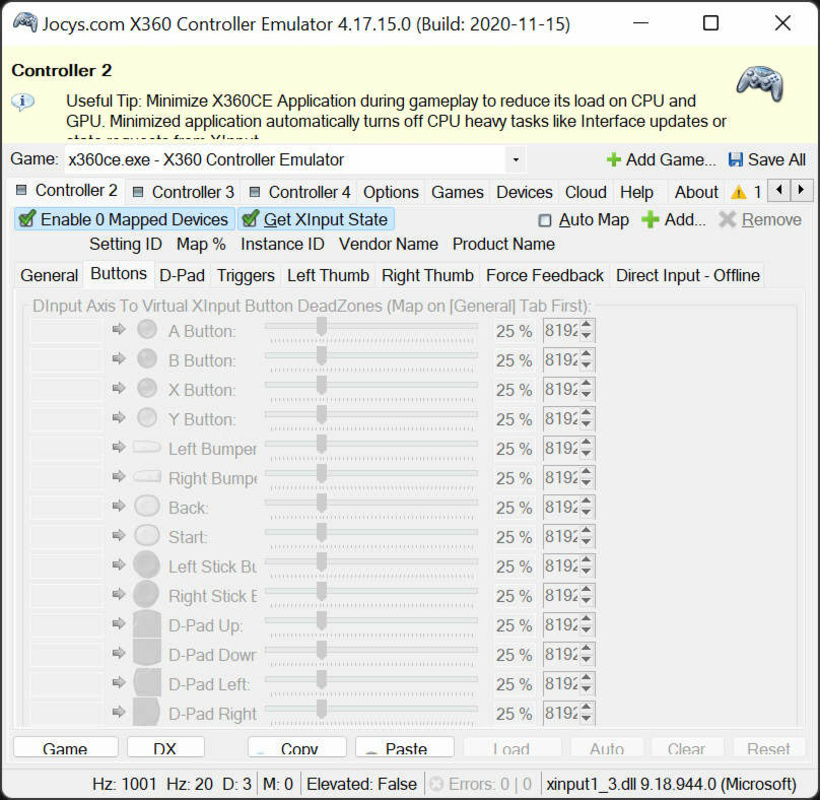 Download Xbox 360 Controller Emulator Latest 4.17.15.0 for Windows PC