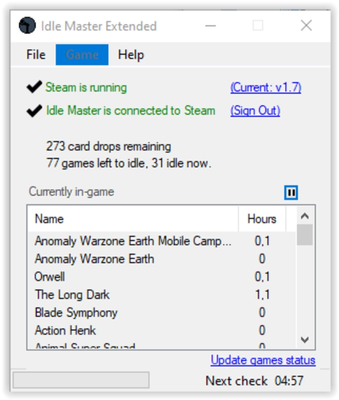 Idle Master Extended for PC Windows 1.10.0 Download