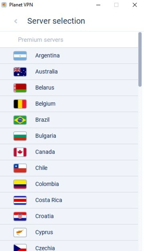 Planet VPN - Free VPN Proxy 1.4.05.01 for Windows PC