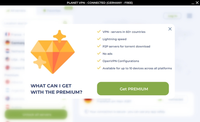Free VPN Planet for PC Windows 2.10.30.68 Download