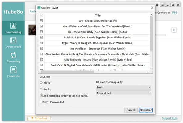 iTubeGo YouTube Downloader for PC Windows 7.3.0 Download