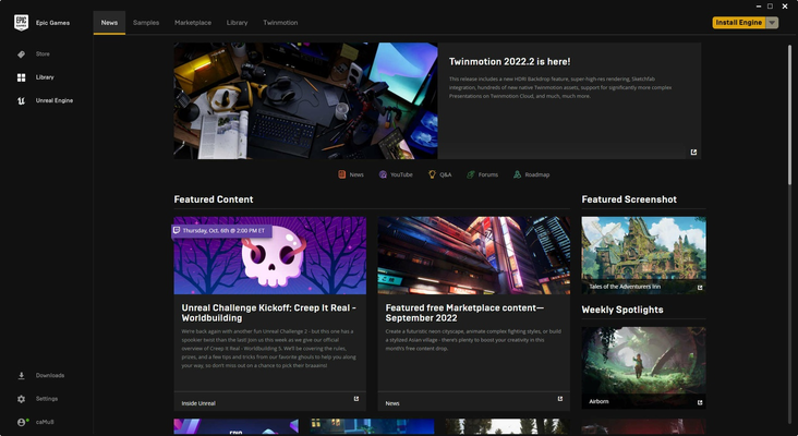Epic Games Launcher for PC Windows 18.8.0 Download