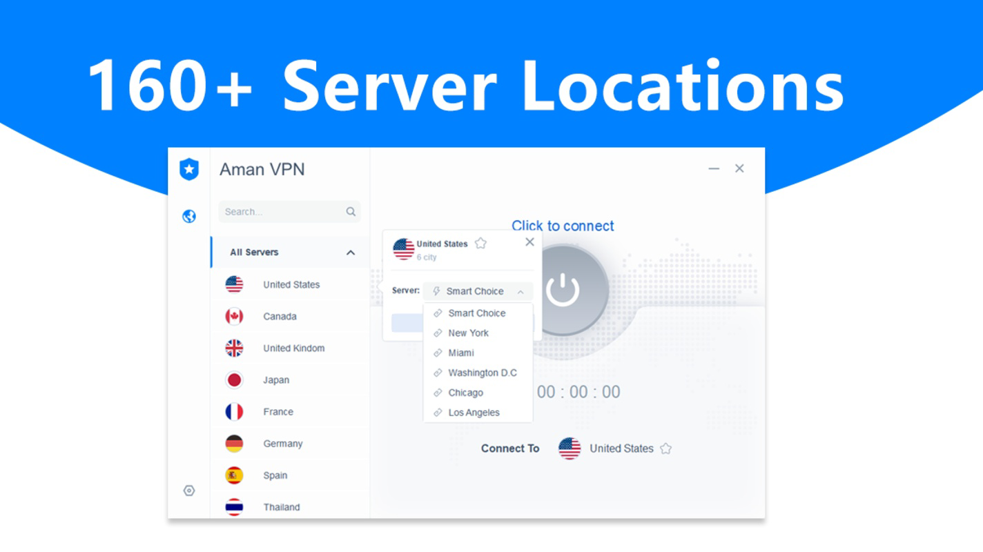 AmanVPN Windows for PC Windows 2.3.8.0612 Download