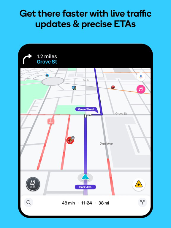 Waze Navigation & Live Traffic for iOS (iPhone/iPad) - Free Download at ...