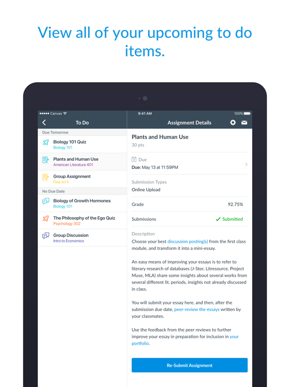 Canvas by Instructure for iOS (iPhone/iPad) - Free Download at AppPure