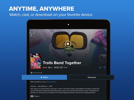Fandango at Home for iOS (iPhone/iPad/Apple TV) - Free Download at AppPure