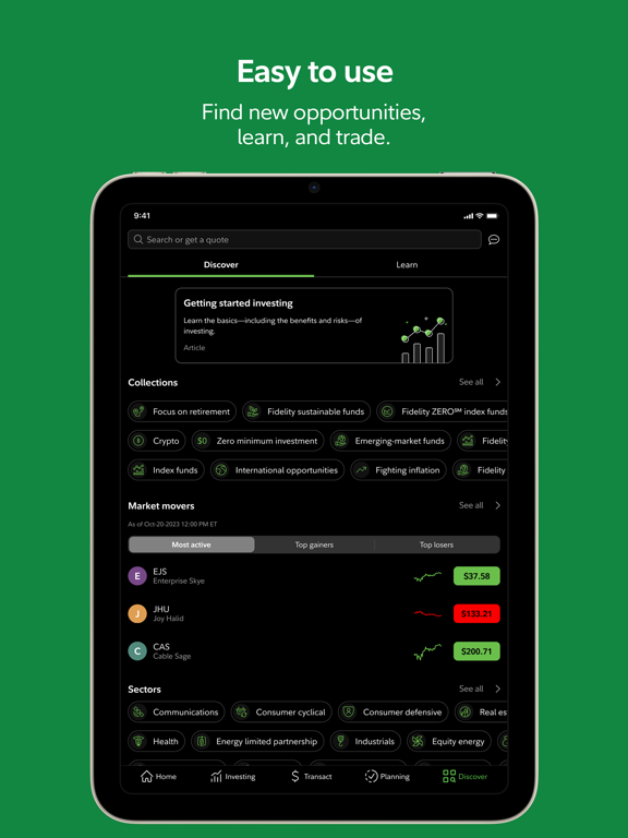 Fidelity Investments for iOS (iPhone/iPad/Apple Watch) - Free Download ...