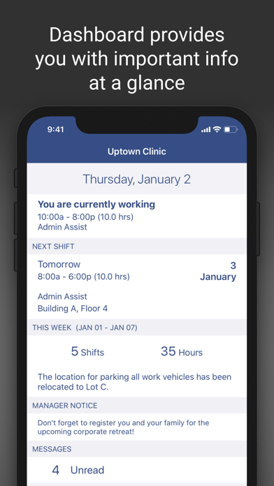 WhenToWork Employee SchedulingiOS版(iPhone/iPod touch)- AppPureで無料ダウンロード