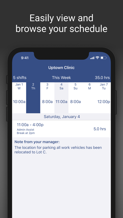 WhenToWork Employee Scheduling pour iOS (iPhone/iPod touch ...