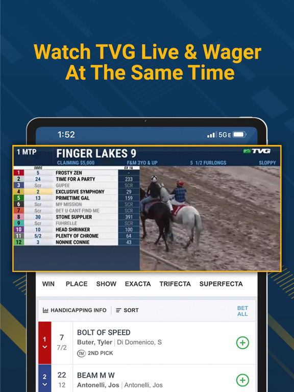 TVG - Horse Racing Betting App for iOS (iPhone/iPad) - Free Download at ...