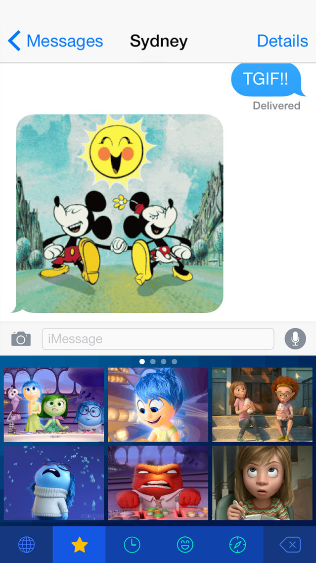 Disney Gif + Keyboard for iOS (iPhone/iPad) - Free Download at AppPure